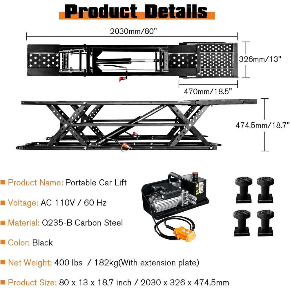 Car Lift Quick Jack Stand - Two-Car Lift - AlterTool