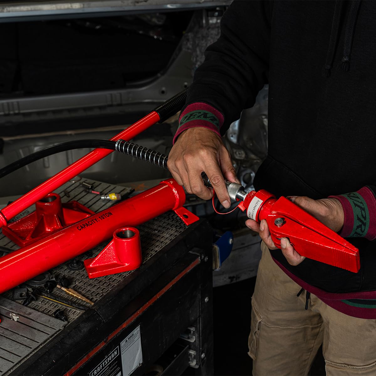 15 Ton Porta Power Kit - Hydraulic Jack Set- AlterTool