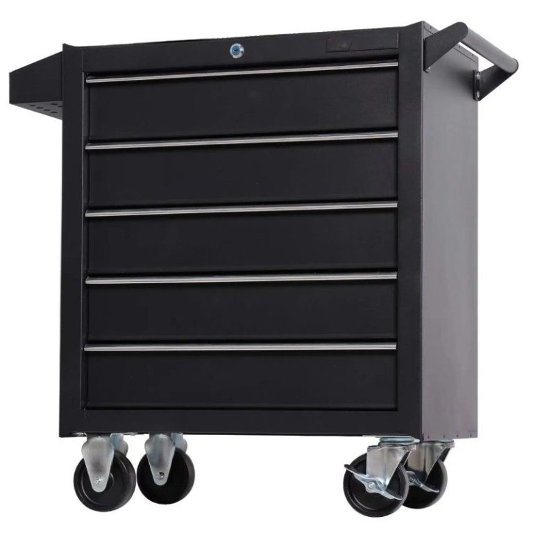Heavy-Duty Rolling Tool Cabinet | 5-Drawer Motorcycle Tool Box with Wheels